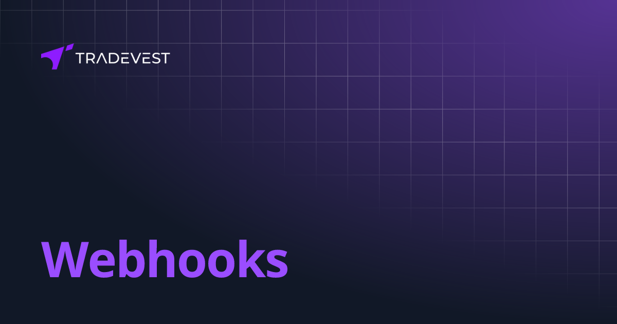 Webhooks | Tradevest